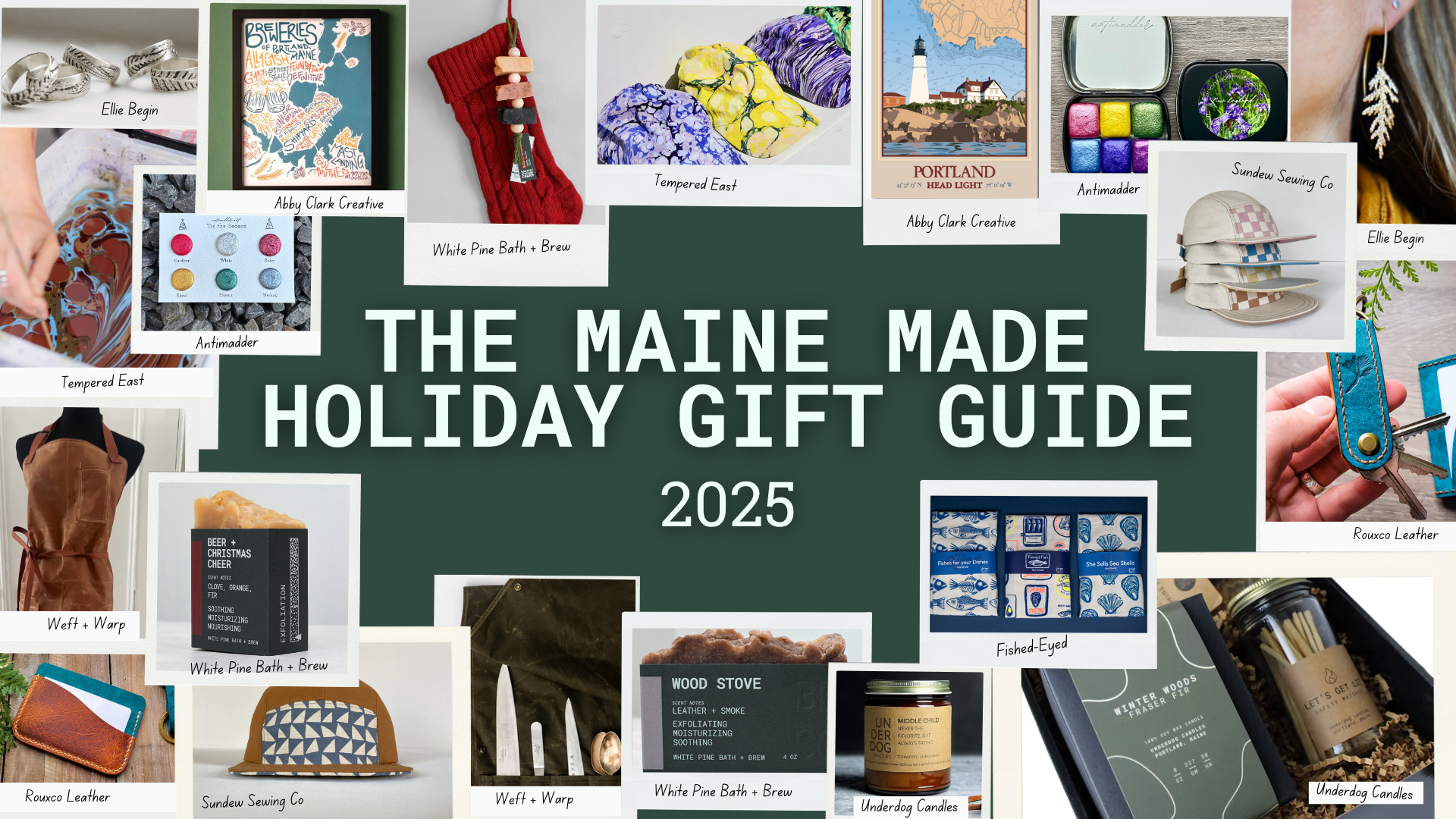 The Maine Made Holiday Gift Guide – White Pine Bath + Brew